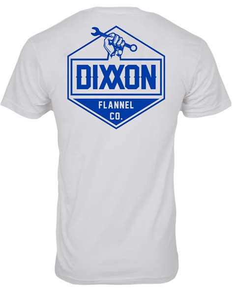 Mens Working Class T Shirt White And Navy Dixxon Flannel Co
