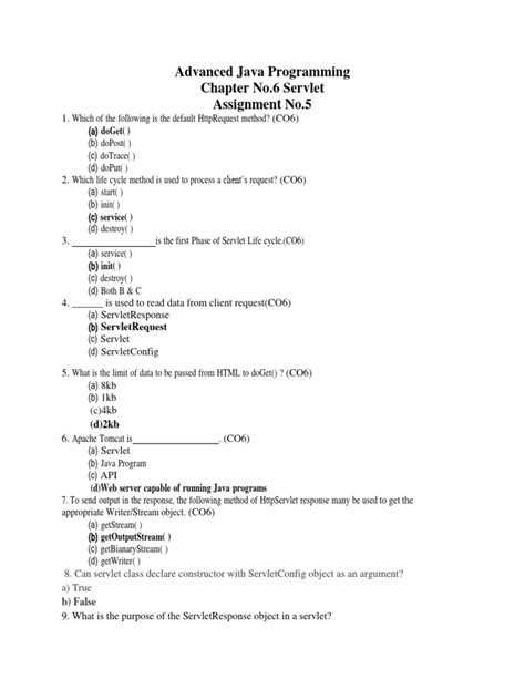 Assignment No5 Pdf Java Programming Language Systems Architecture