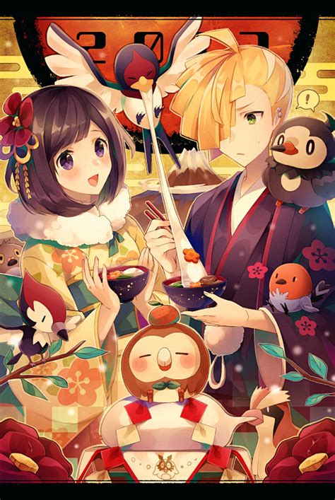 宠物小精灵 口袋妖怪 神奇宝贝 Moon 格拉吉欧 木木枭 豆豆鸽