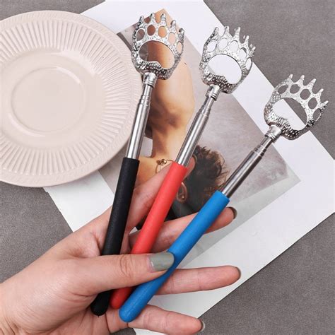 Old Man Happy Tickling Portable Stainless Steel Back Scratcher Full