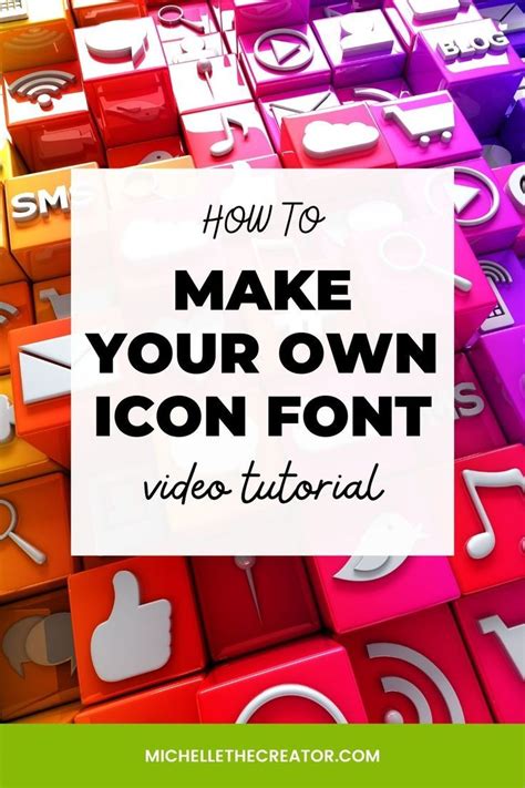 Colorful Blocks With The Words How To Make Your Own Icon Font In White