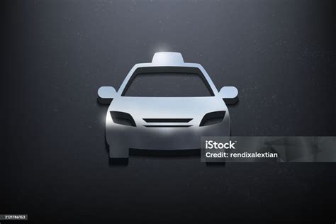 택시 3d 로고 디자인 질감 벽이 있는 반짝이는 모형 로고 현실적인 벡터 벡터 일러스트 레이 션 로고에 대한 스톡 벡터 아트 및