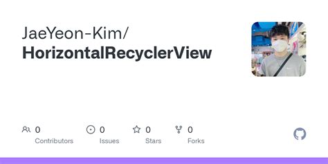 GitHub JaeYeon Kim HorizontalRecyclerView