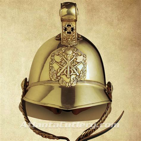 Replica British Merryweather Brass Firemans Helmet