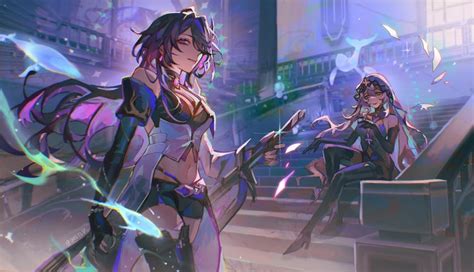 Black Swan And Acheron Honkai And 1 More Drawn By Oastlv Danbooru