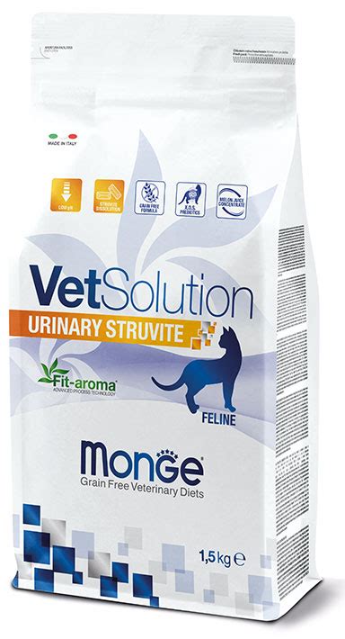 Monge VetSolution Grain Free Urinary Struvite Cat Veterinary Diet 1.5kg ...