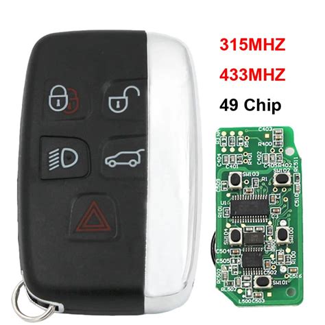 Button Remote Smart Car Key Fob Mhz Or Mhz With Chip For Jaguar XFL XE XJ XF