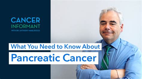 Pancreatic Cancer What You Need To Know Youtube