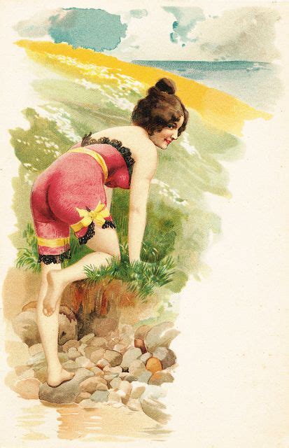 Vintage Postcard Bathing Beauty Vintage Postcards Postcard Vintage