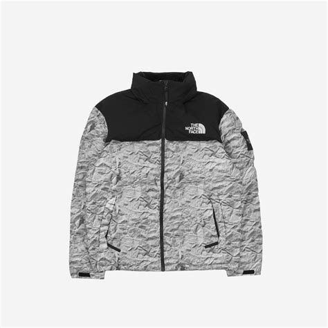 노스페이스 화이트 라벨 노벨티 눕시 다운 자켓 프린트 화이트 The North Face Kream