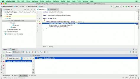 stepping through the code how to introducing intellij and unpacking