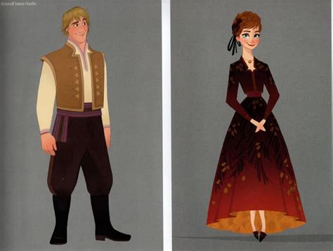 Annas Outfit From The Frozen 2 Beginning Disney Concept Art Outfits