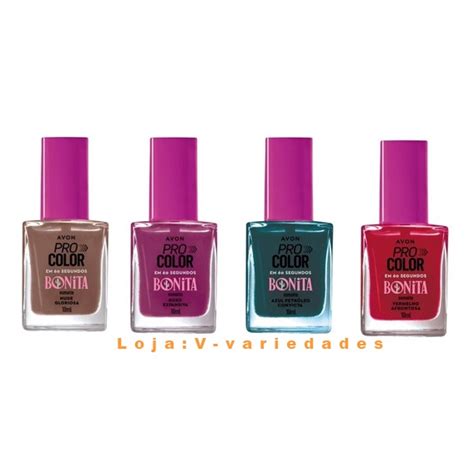Esmalte Avon Pro Color Bonita 10 Ml Shopee Brasil