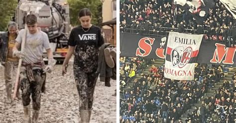 La Curva Sud Del Milan Si Schiera Al Fianco Dellemilia Romagna