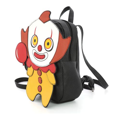 Cute Scary Clown Mini Backpack In Vinyl