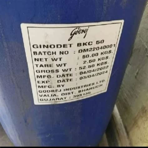 Benzalkonium Chloride Bkc Liquid At Rs Kg In Mumbai Id