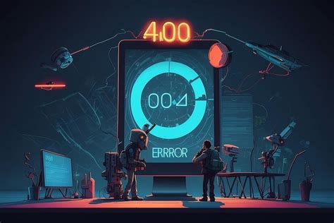 Premium Photo 400 Error Bad Request Concept Illustration