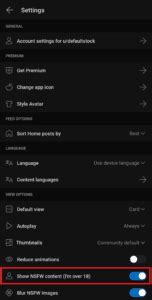 How To Turn On Or Off NSFW On Reddit TechCult