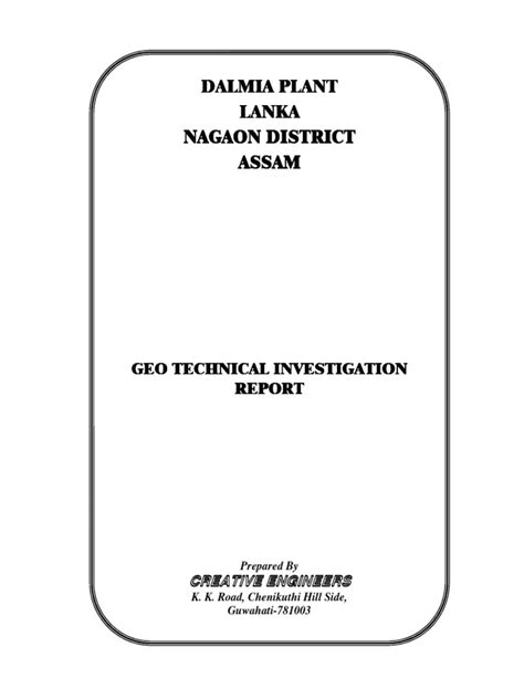 Soil Test Report Pdf Earth Sciences Applied And Interdisciplinary