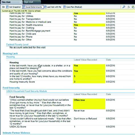Developing Electronic Health Record EHR Strategies Related To Health Center Patients Social