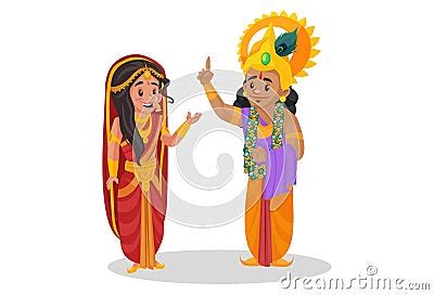 Draupadi Vector Cartoon Illustration CartoonDealer 224948394