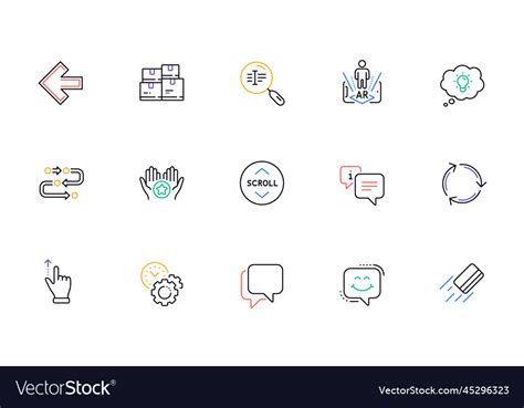 Time Management Augmented Reality And Info Line Vector Image