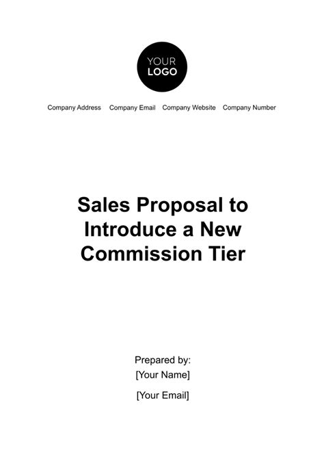 Free Sales Proposal Templates Editable And Printable