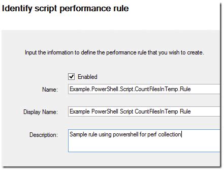 MPAuthor Using A PowerShell Script To Collect Performance Data In A