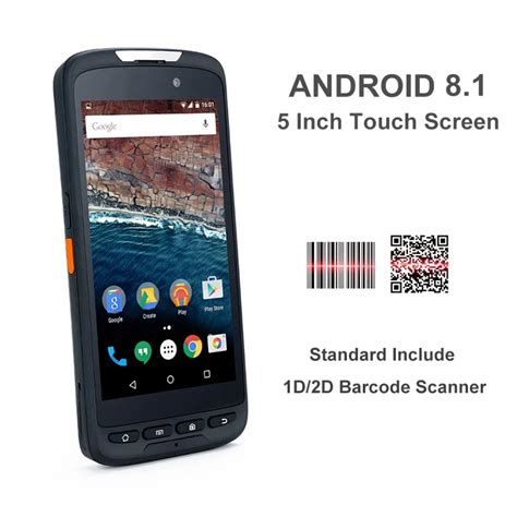 4G LTE Android8 1 Rugged Nfc Rfid Reader 2d Barcode Scanner All In One