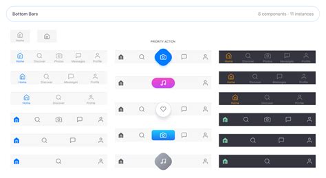 Figma iOS 12 components. Design kit. Team library UI :: Behance