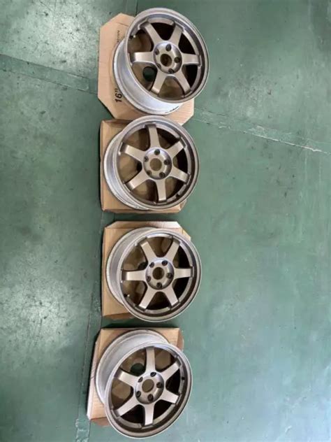 Jdm Volk Racing Te37 16 Inch 7j 5h 1143 33 No Tires Eur 251627 Picclick Fr