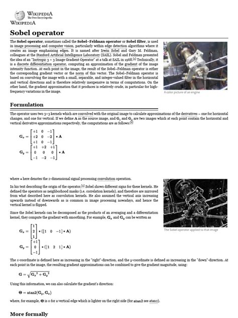 Sobel Operator Wikipedia Pdf Telecommunications Engineering Computer Graphics Sobel Operator Wikipedia Pdf Telecommunications Engineering Computer Graphics