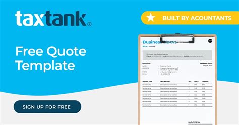 Free Quote Template To Create Professional Quotes Easily