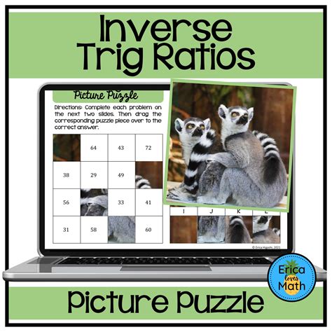 Inverse Trig Ratios Digital Activity Picture Puzzle Made By Teachers