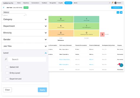 Performance Review Calibration Template