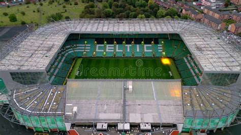 Celtic Stadium In Glasgow The Home Of Fc Celtic Glasgow Aerial View