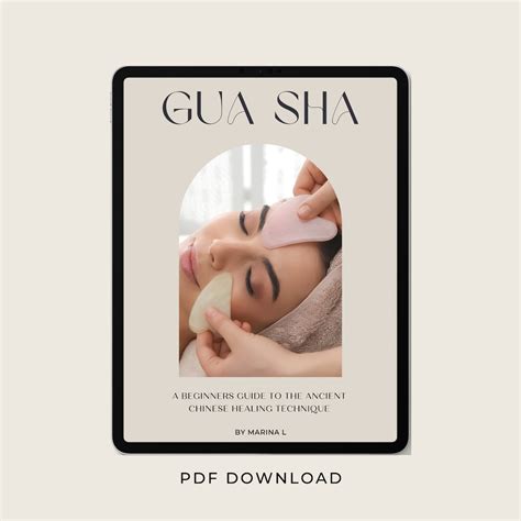 Gua Sha Guide Beginners Guide Self Care Gua Sha Instructions Gift