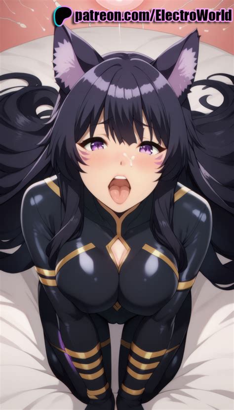 Rule 34 1girls Ai Generated Animal Ear Fluff Animal Ears Black Hair