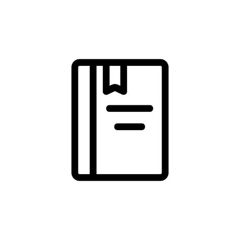 Notebook Icon Vector Isolated Contour Symbol Illustration 9988872