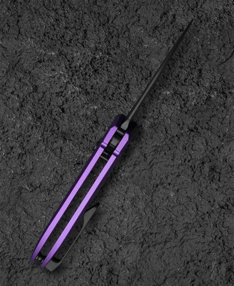 Bestech Knives Ququ 紫鋁柄按鈕鎖銀刃折刀 14c28n鋼satin處理 瑞格華·大海刀品
