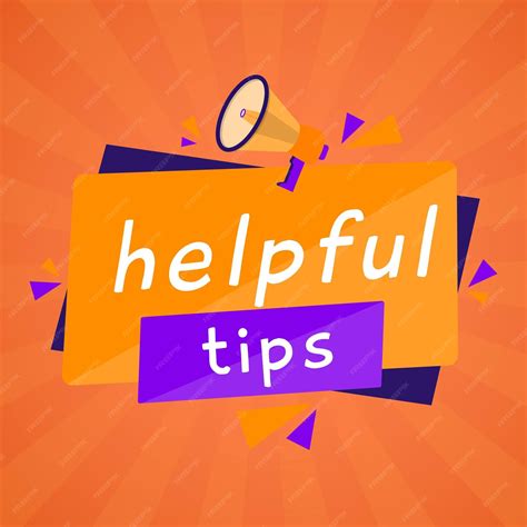 Premium Vector Helpful Tips Background With Pointing Finger