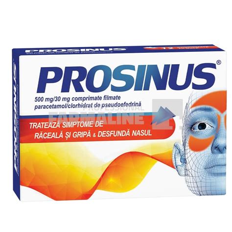 Prosinus 500 Mg 30 Mg 20 Comprimate Filmate La Pret Mic Pfarma Ro