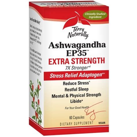 Terry Naturally Ashwagandha Ep35 Extra Strength 60 Capsules
