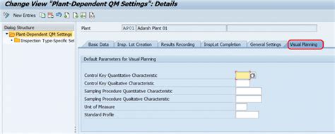 How To Maintain Settings At Plant Level In Sap Hana Qm Sap Tutorials