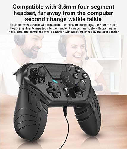 Gamepad Joystick With Programmable Back Button Vibration Wireless Game Controller For Ps4 Elite