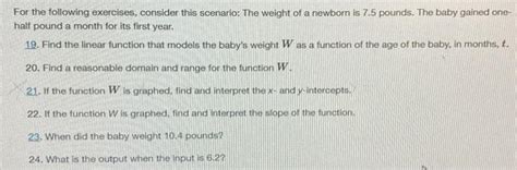 Solved For The Following Exercises Consider This Scenario Chegg