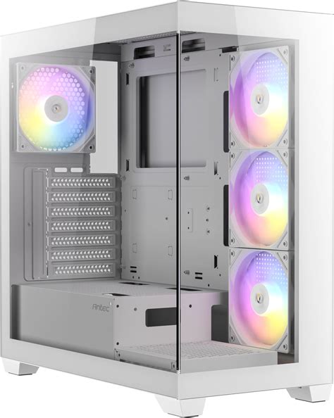 Antec Cx300 Argb Clear Tempered Glass Steel White Atx Mid Tower Desktop