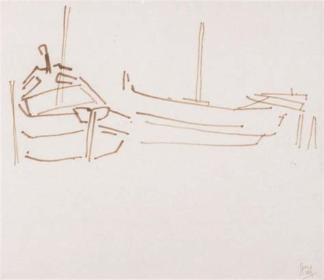 Bateaux Nicolas de Staël Feutre sur papier 32 x 39 cm Flickr