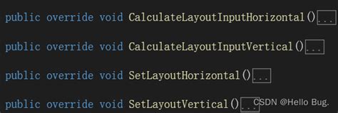 Ugui源码解析——horizontallayoutgroup、verticallayoutgroup、gridlayoutgroup