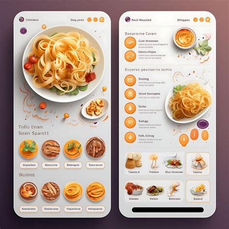 Premium Ai Image Mobile App Design Of Food And Beverage Recipe